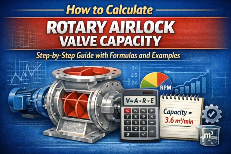 How to Calculate Rotary Airlock Valve Capacity (Formula + Example Guide)